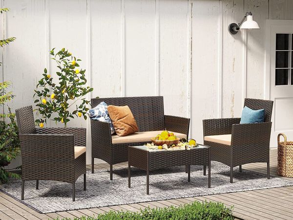 4-Piece Rattan Garden Chair for sale in Clare for €250 on DoneDeal