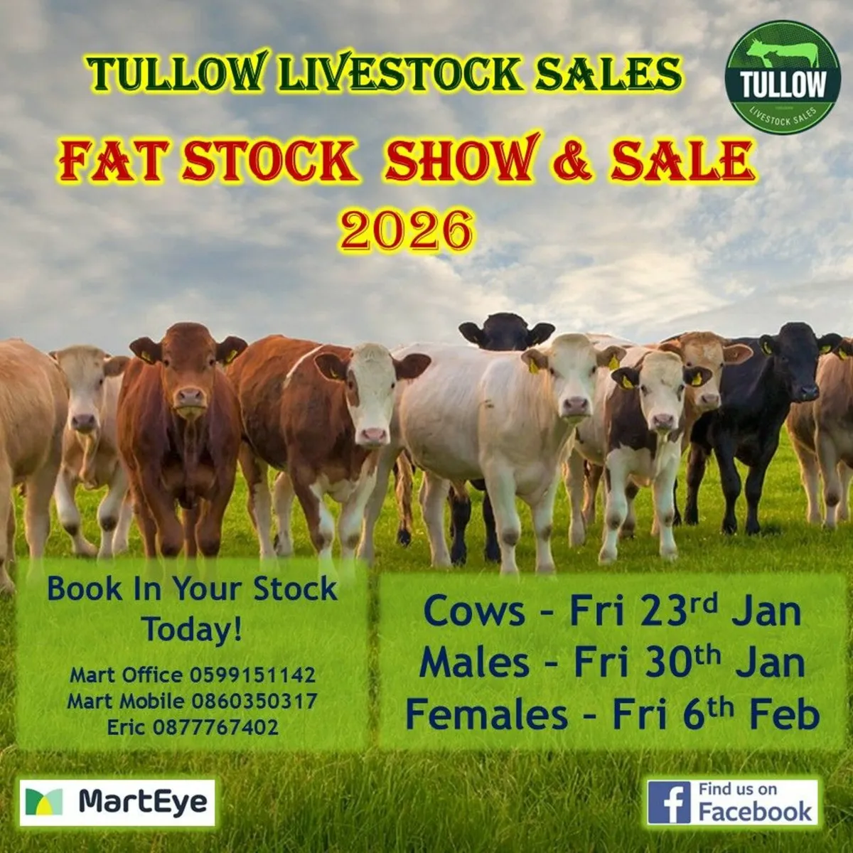 Fat Stock Show & Sales 2026 - Tullow Mart for sale in Co. Carlow for € ...