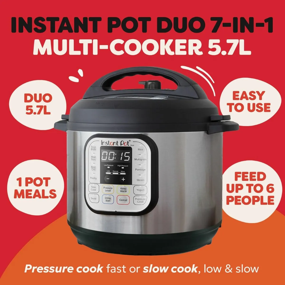 Duo 7-in-1 Electric Multi-Cooker 5.7L - Brushed for sale in Co. Dublin ...