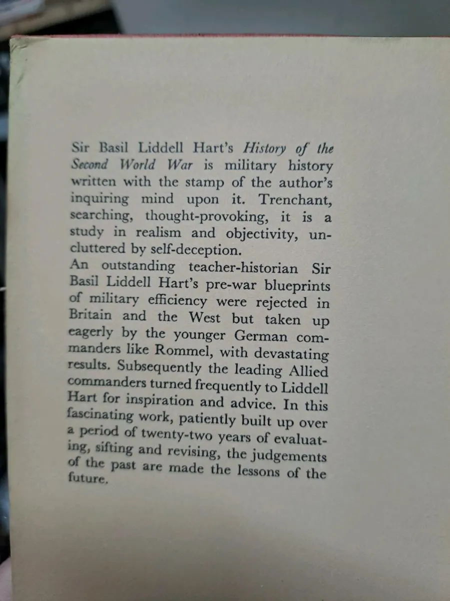 1973 Liddell Hart History of the Second World War for sale in Co ...