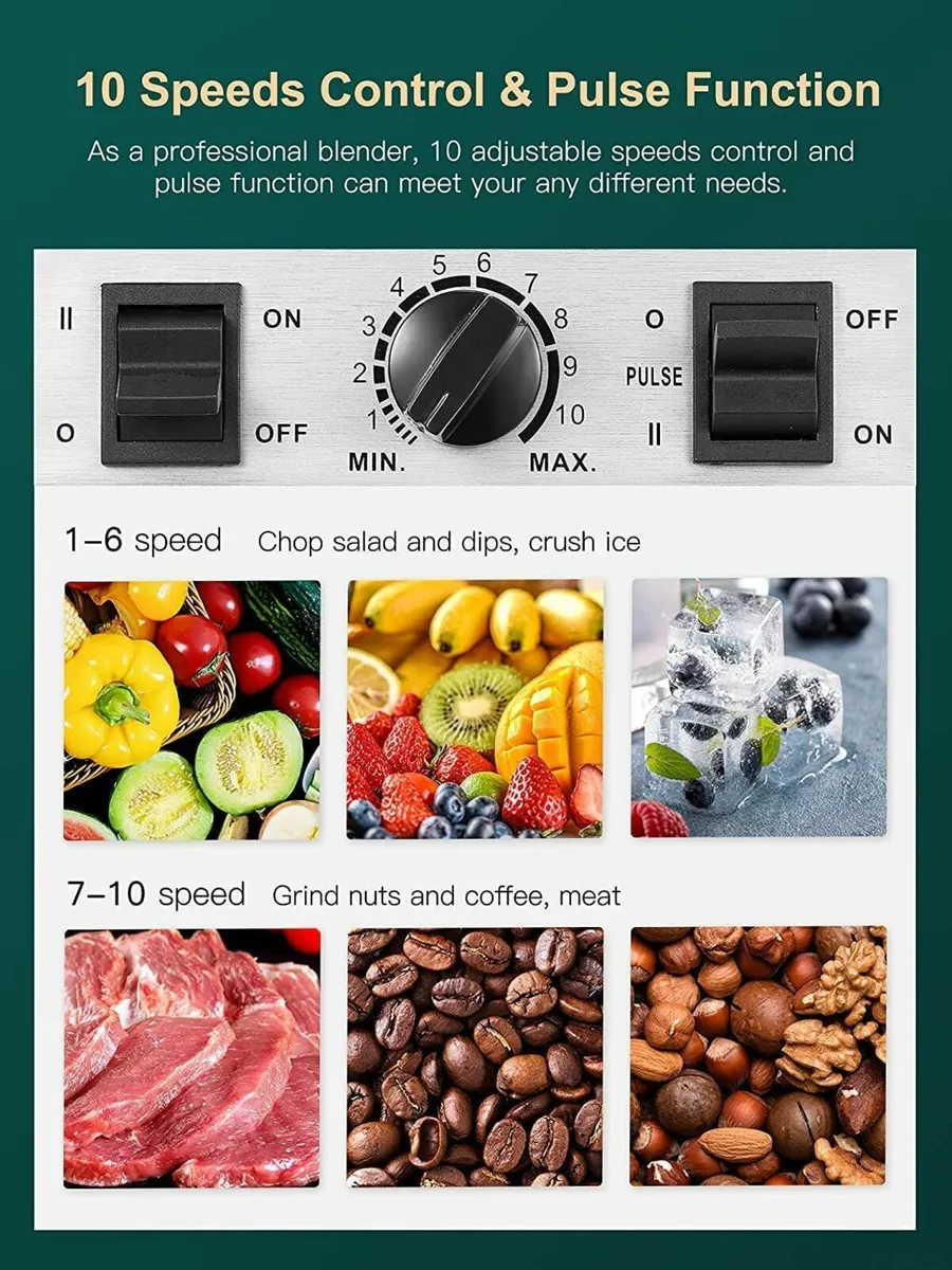 Smoothie Maker 2000W Food Blender with 10 Speeds for sale in Co. Dublin ...