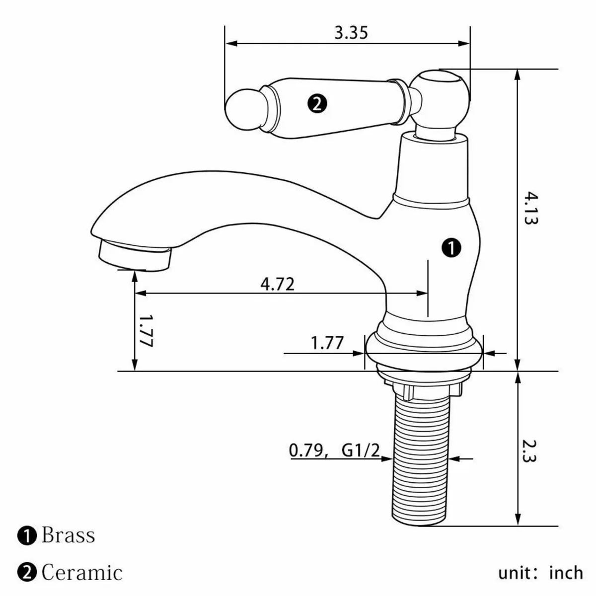 Bathroom Basin Pillar Taps Pair Sink with Dual for sale in Co. Dublin ...