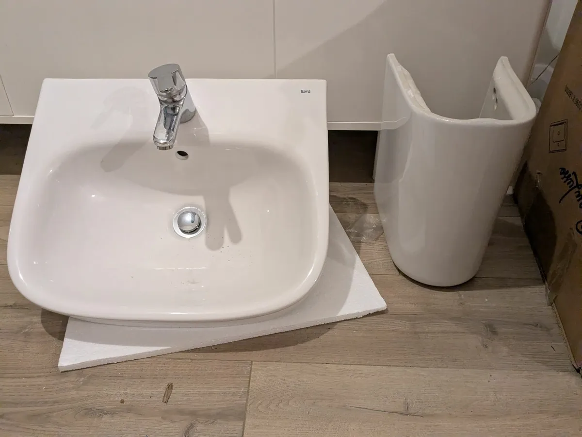 Roca wall hung sink (white) x 3 for sale in Co. Galway for €100 on DoneDeal