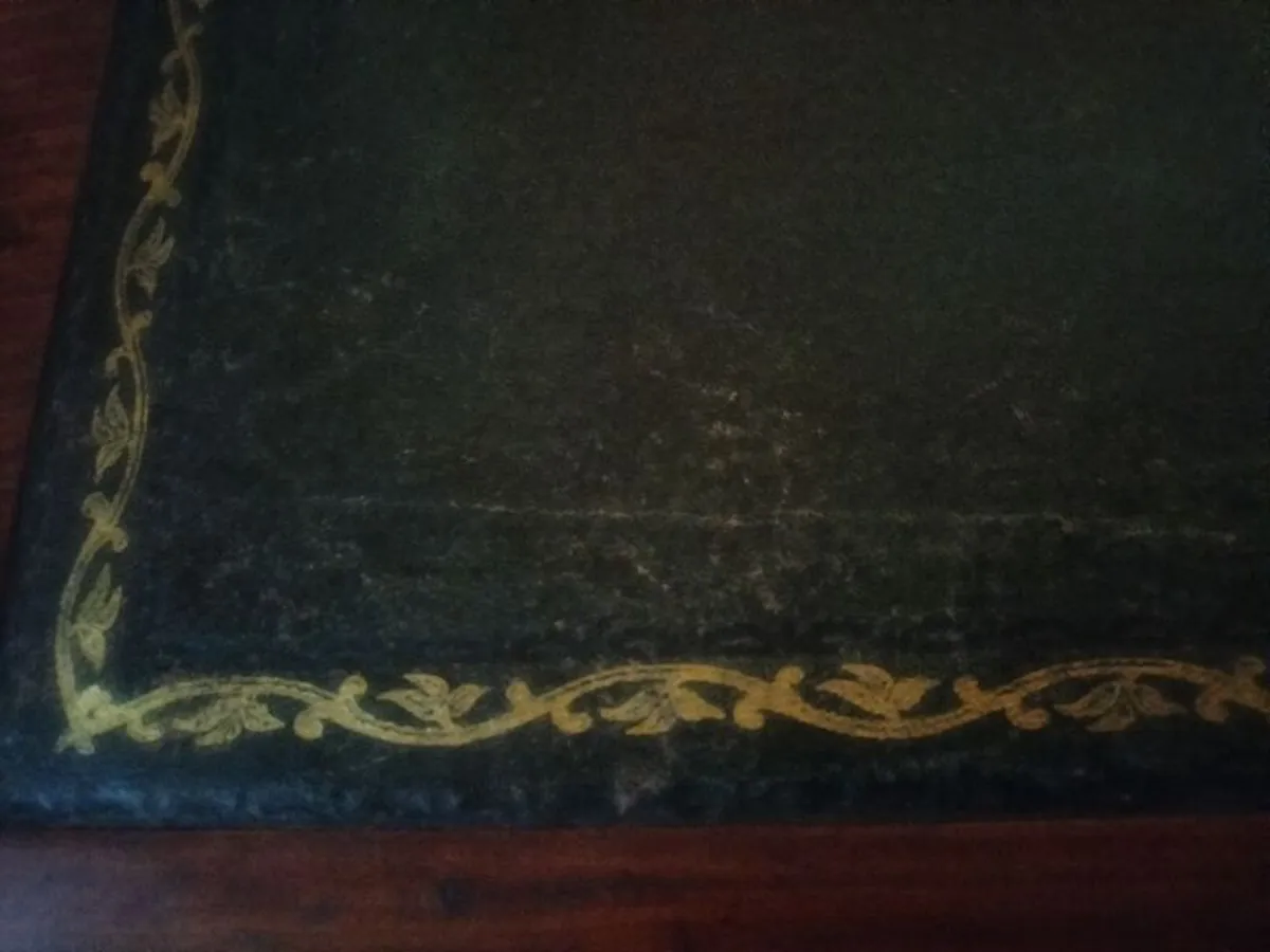 A Victorian Arts and Crafts walnut pedestal Writing Desk for sale in Co ...