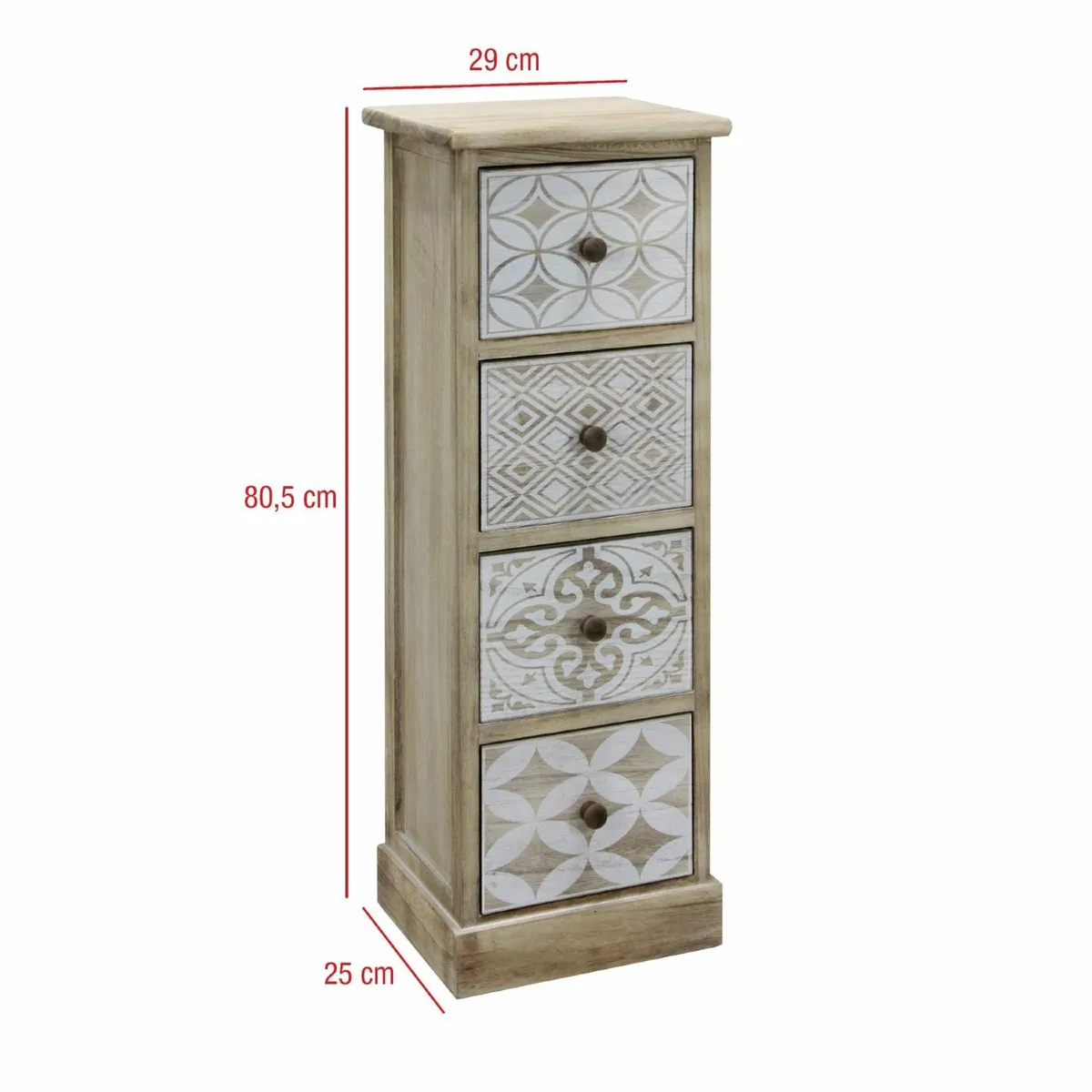Small Chest of Drawers Narrow Organizer 4 White for sale in Co. Dublin ...