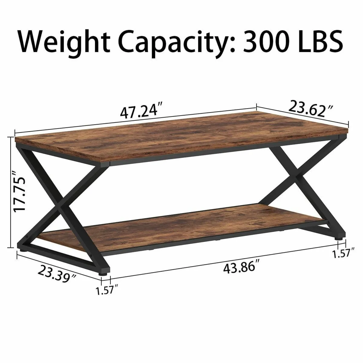 Coffee Table Modern 47 Inch with Storage Display for sale in Co. Dublin ...