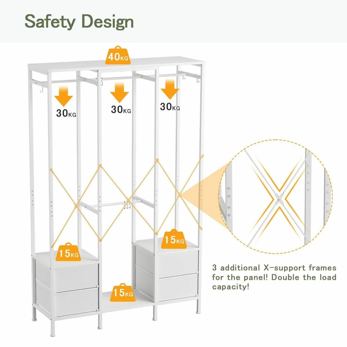 Clothes Rack for Hanging Heavy Duty Rail with for sale in Co. Dublin ...