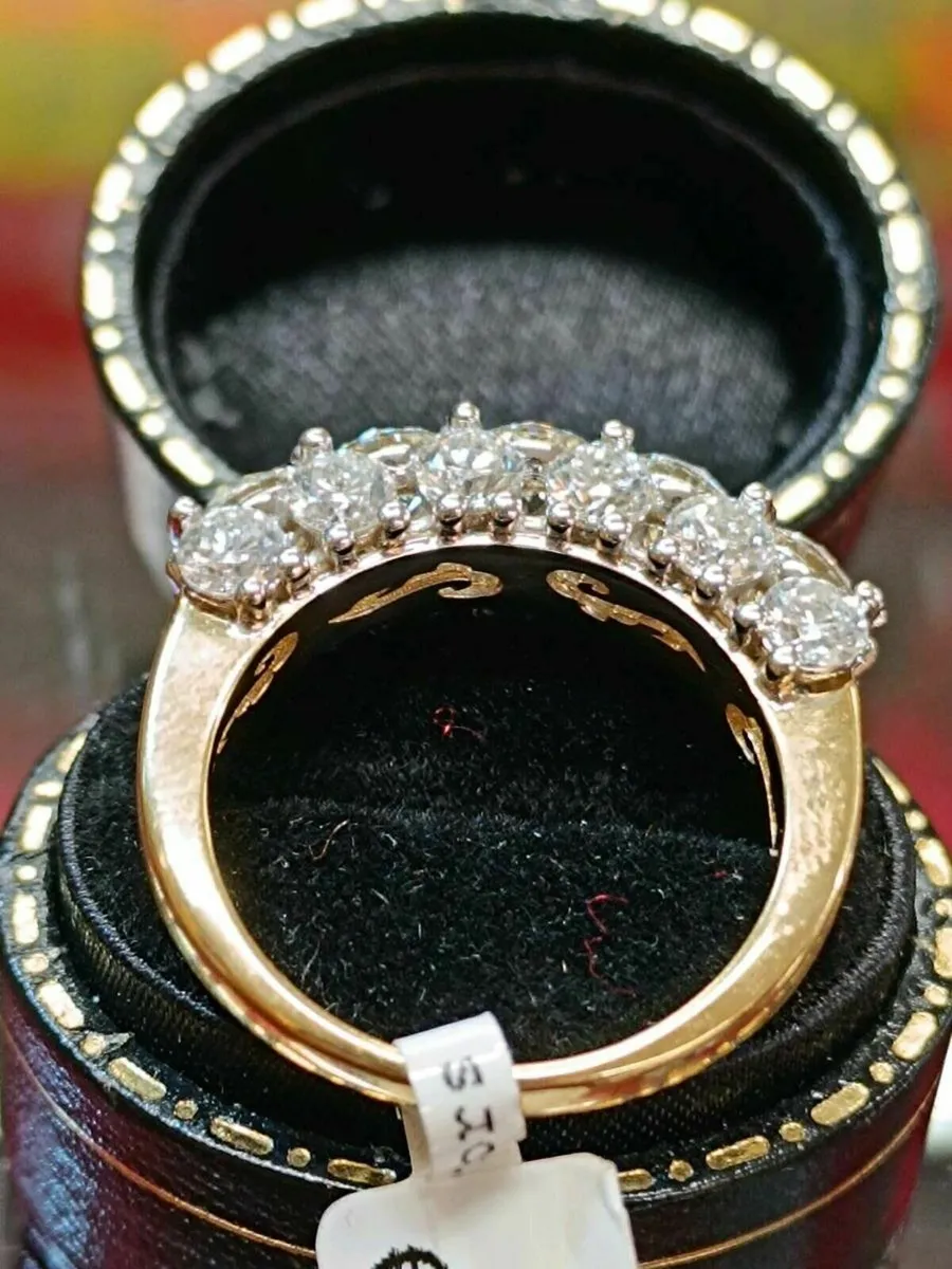 3 Sided Diamond Ring, 18k Yellow Gold, 4.61 ca for sale in Co. Cork for ...