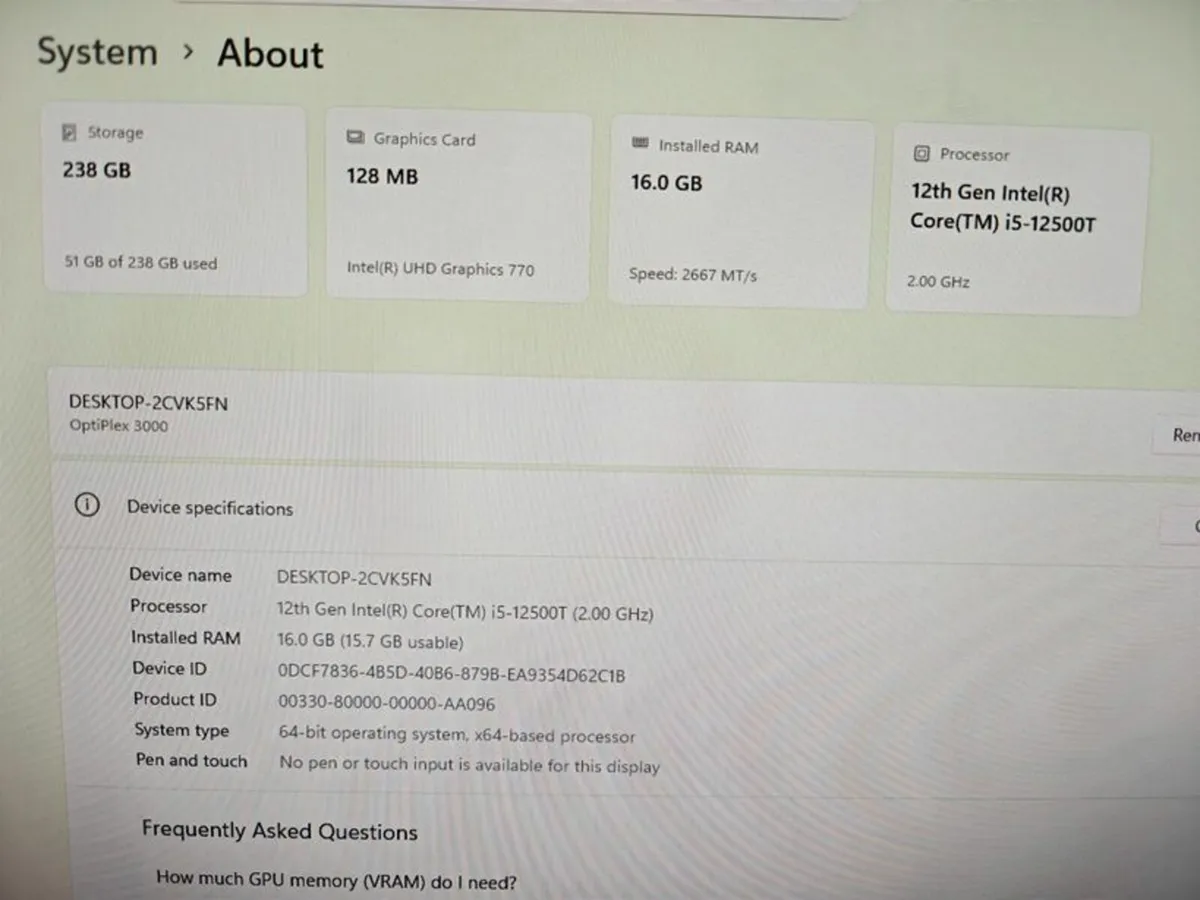 Dell OptiPlex 3000 Micro PC | i5 (12th gen) | 16GB for sale in Co ...