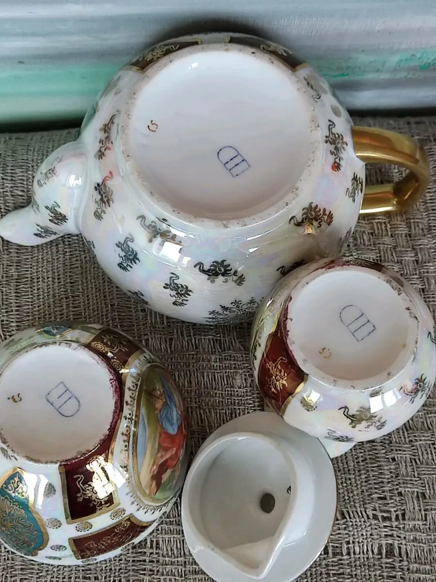 Vintage Royal Vienna milk jug, sugar bowl, tea pot for sale in Co ...