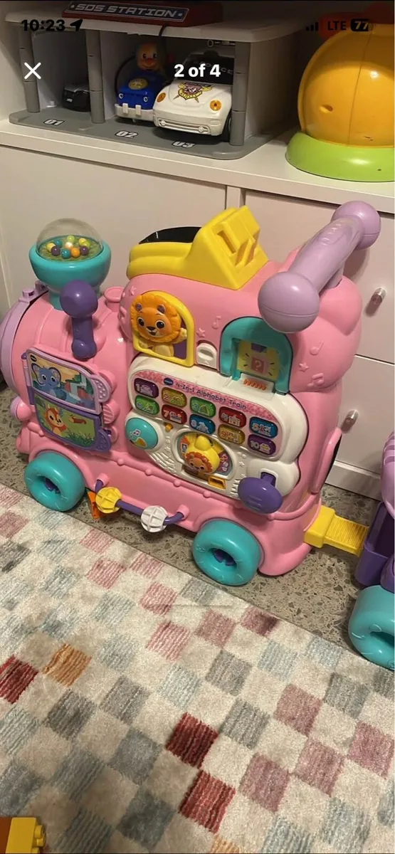 VTech Baby 4-in-1 Alphabet Train Ride On Pink for sale in Co. Mayo for ...