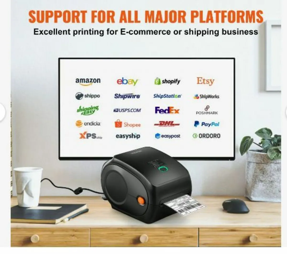 Thermal Label Printer, 300DPI for 4x6 Mailing for sale in Co. Clare for ...