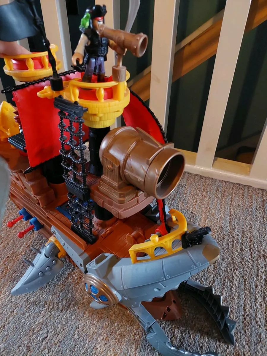 Fisher Price Imaginext Shark Bite Pirate Ship for sale in Co. Longford ...
