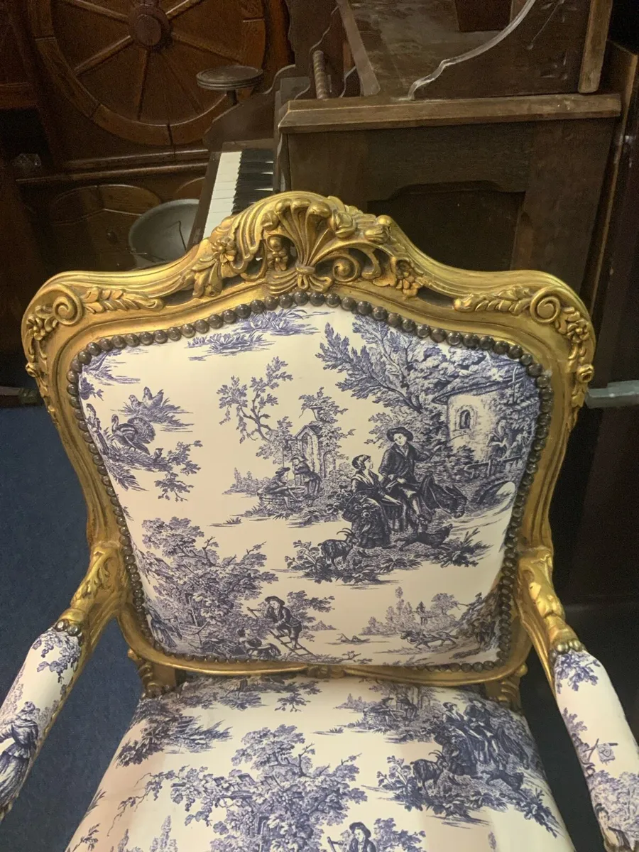 French guilded chairs for sale in Co. Westmeath for €650 on DoneDeal