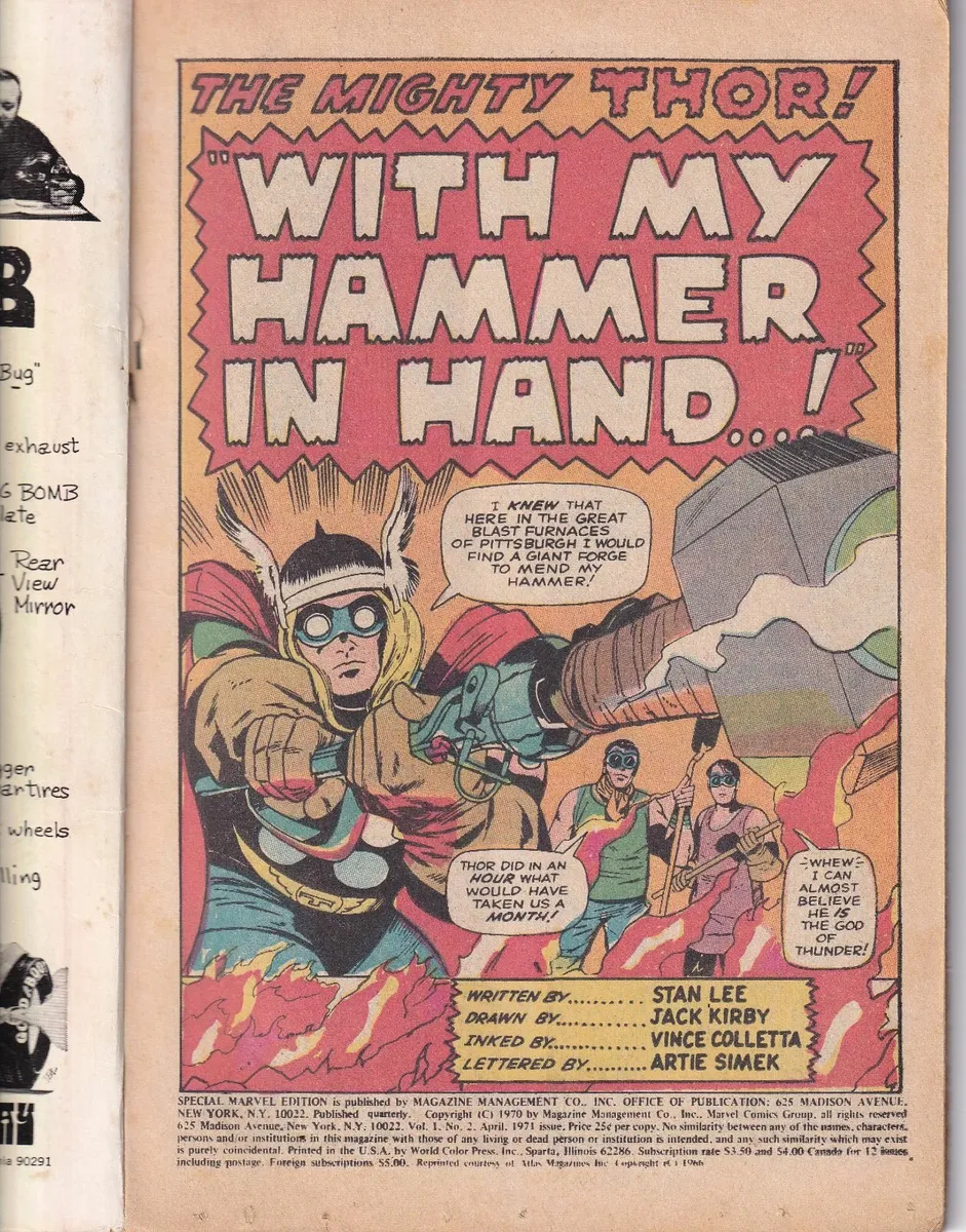 SPECIAL MARVEL EDITION #2 With My Hammer In Hand for sale in Co. Dublin ...