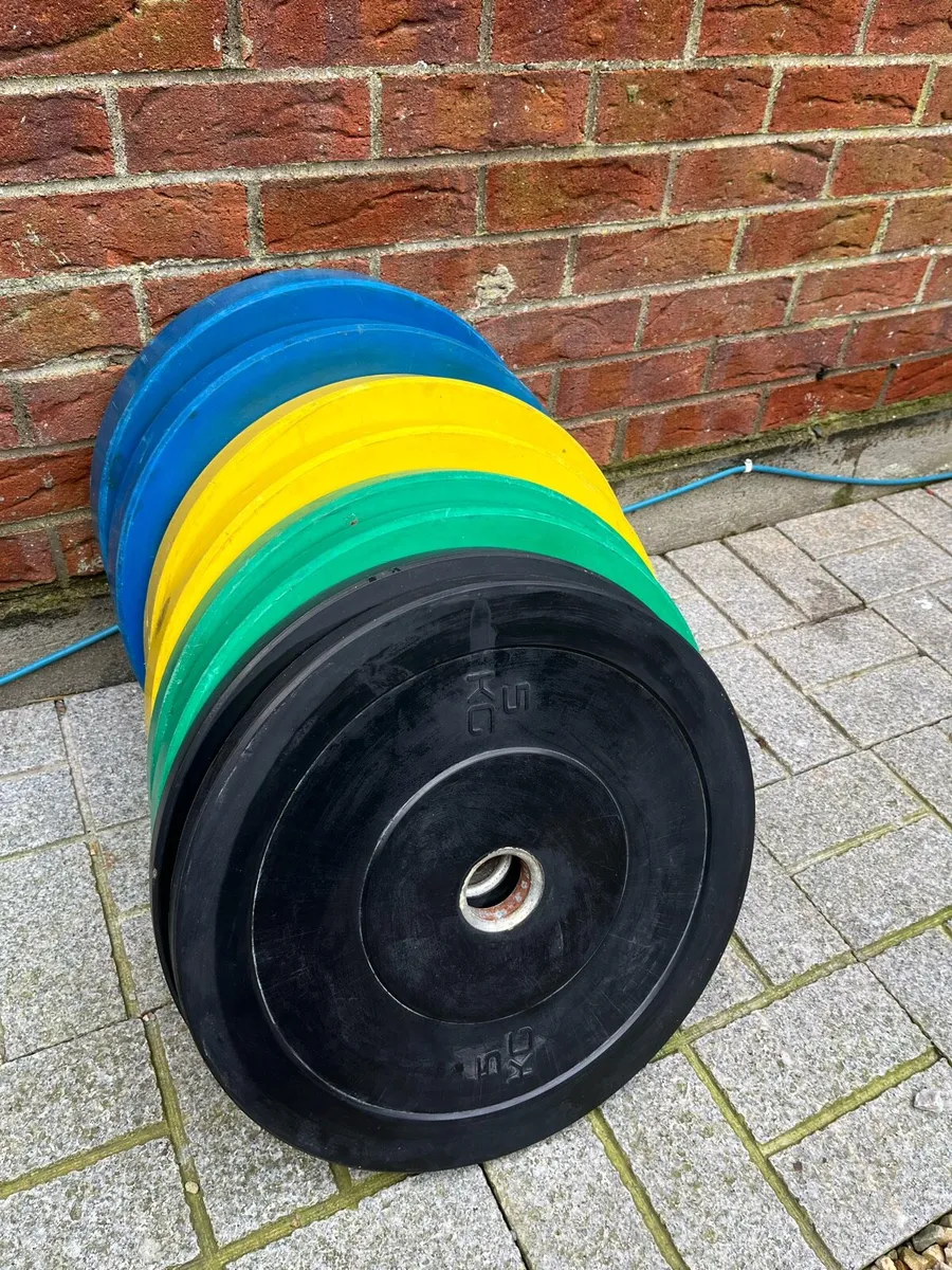 100kg urethane bumper Olympic weight plates for sale in Co. Dublin for ...