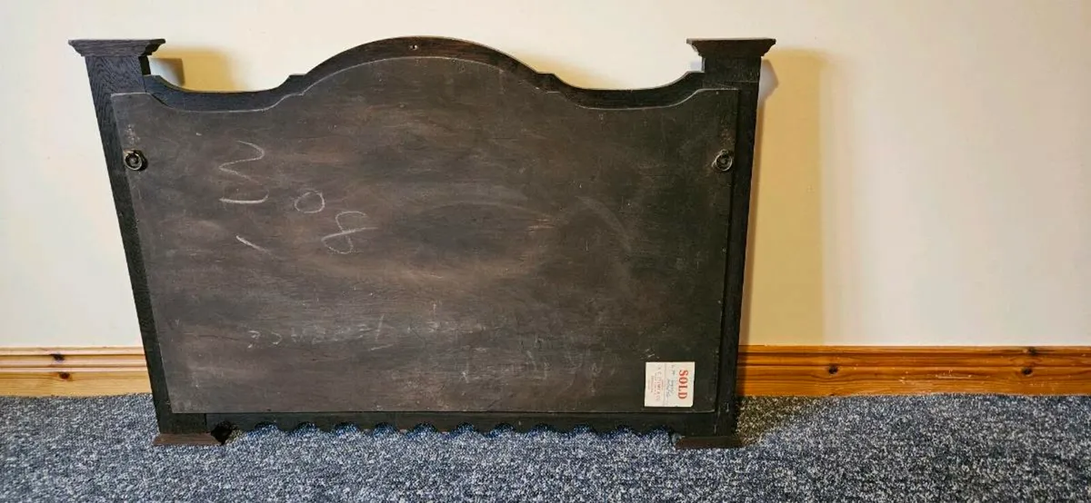 Antique wall mounted coat rack with mirror, solid for sale in Co ...