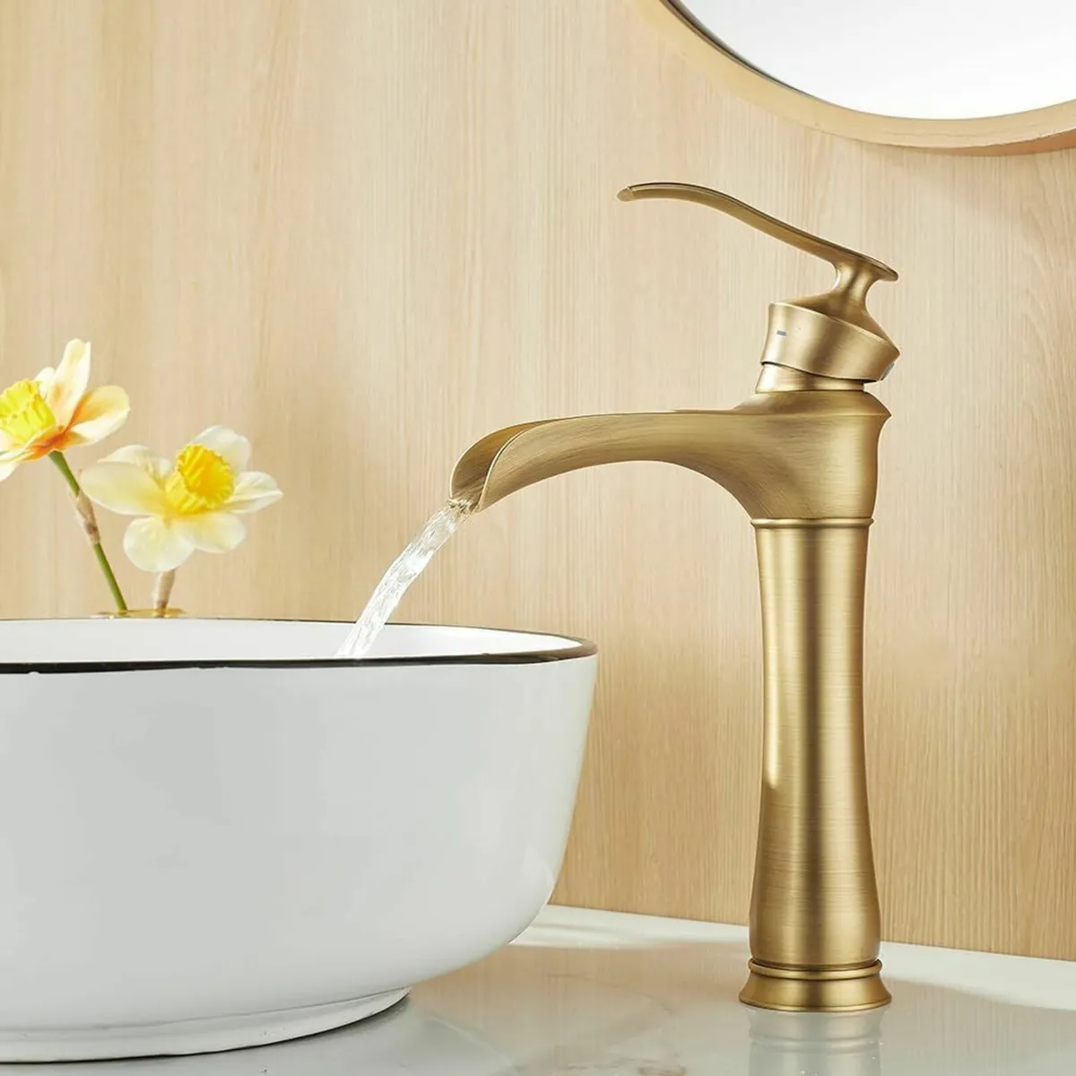 Waterfall Bathroom Basin Mixer Tap High Rise Taps for sale in Co ...