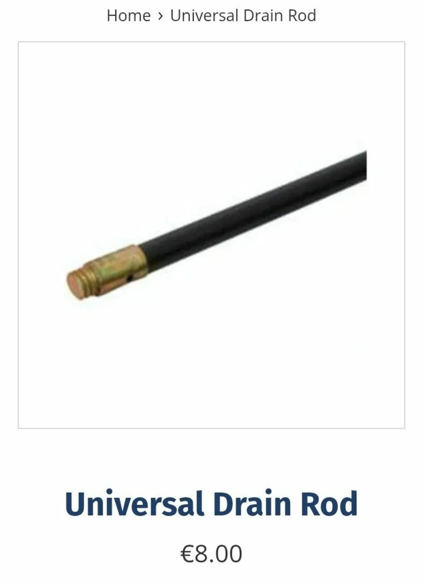 Professional Extendable Plumbing Drain Rods 20m for sale in Co. Dublin ...