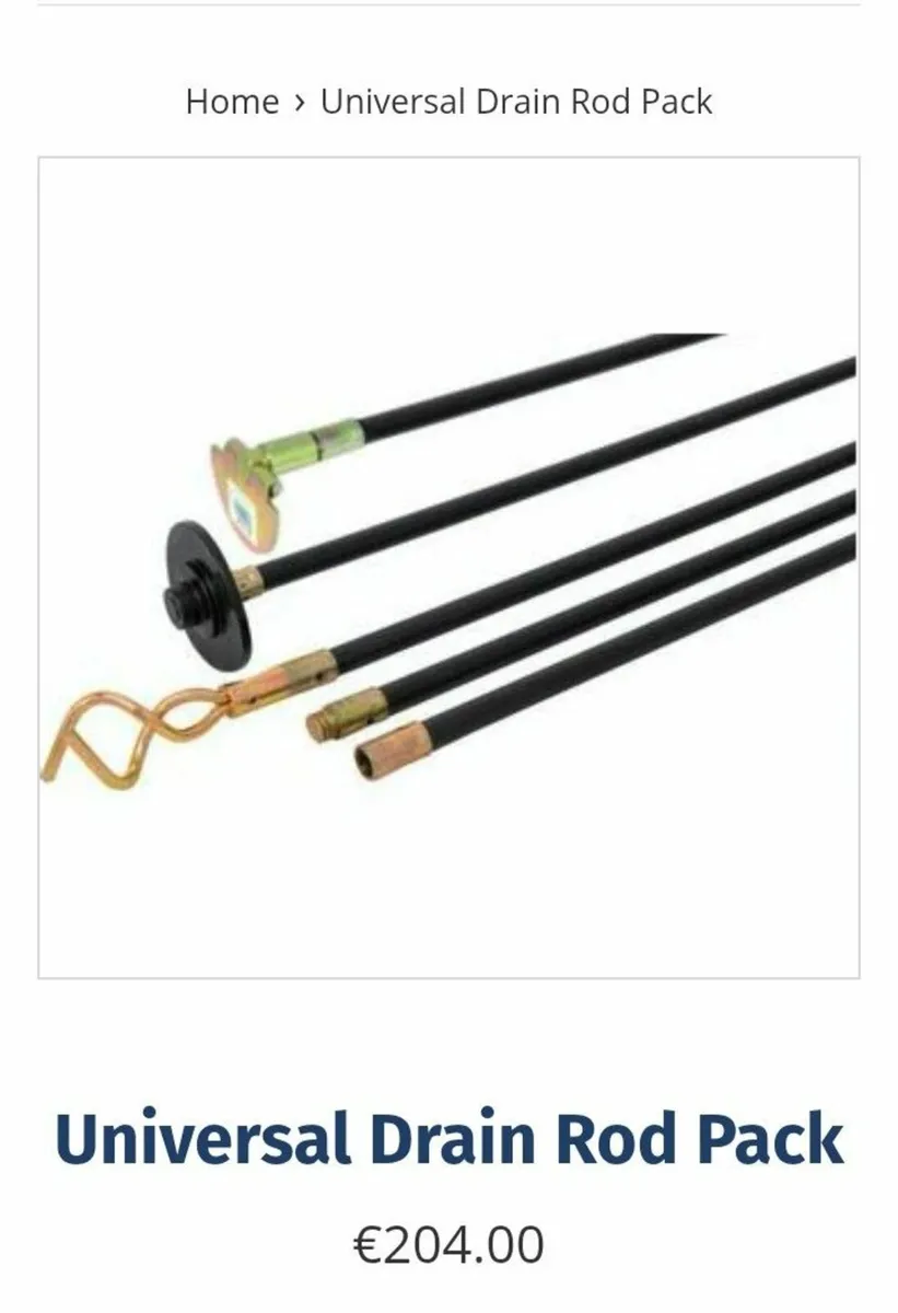 Professional Extendable Plumbing Drain Rods 20m for sale in Co. Dublin ...