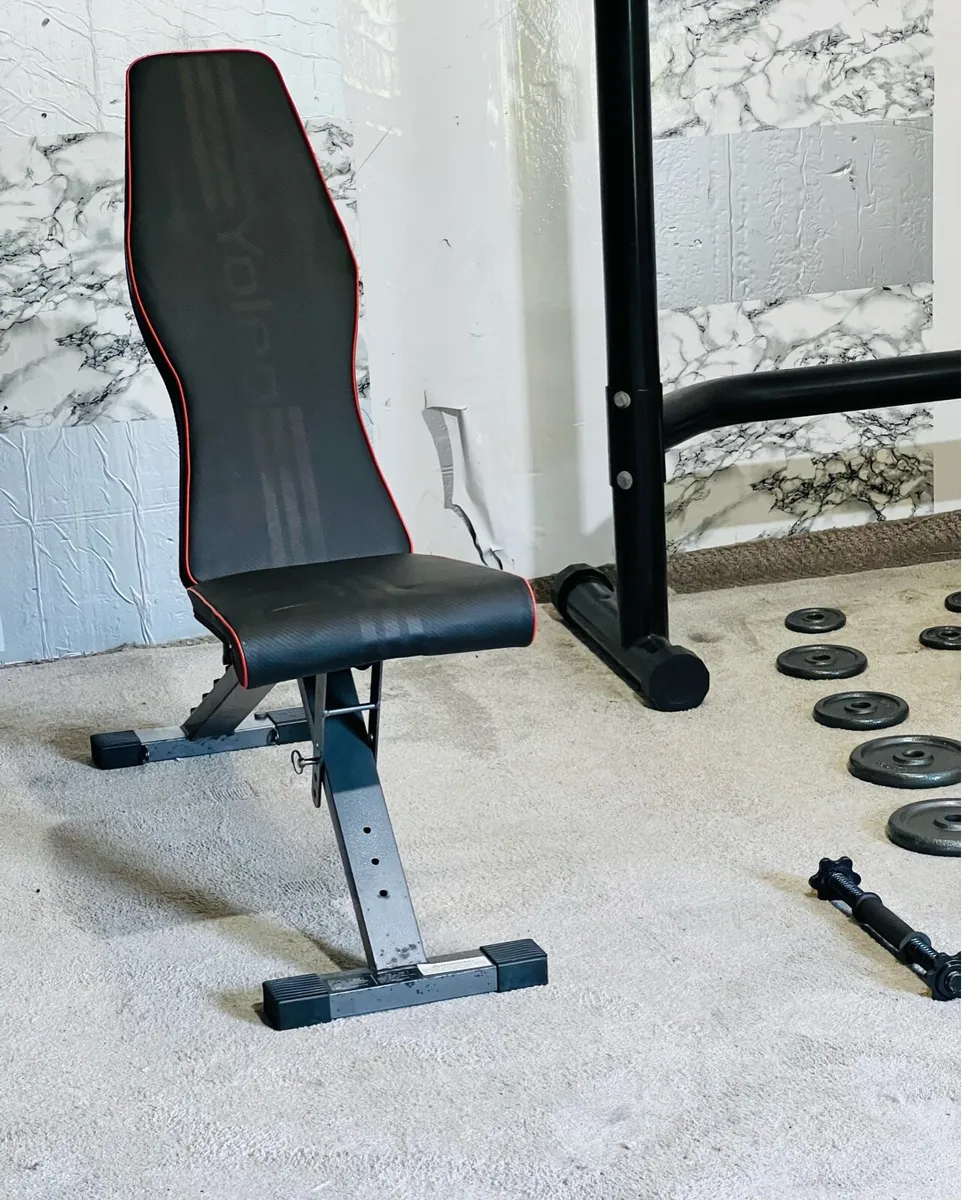 ADJUSTABLE RACK BENCH STEEL WEIGHTS BAR DUMBBELLS for sale in Tipperary ...