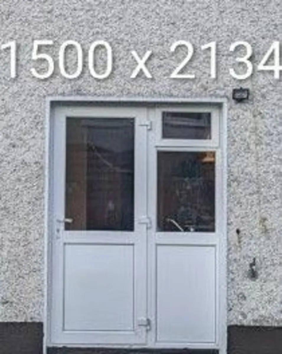Pvc Back door + panel with window for sale in Co. Dublin for €100 on ...