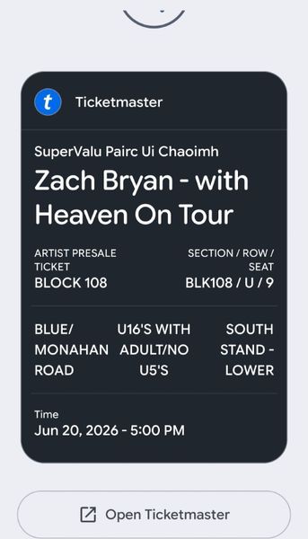 zach bryan ticket | 155 All Sections Ads For Sale in Ireland | DoneDeal